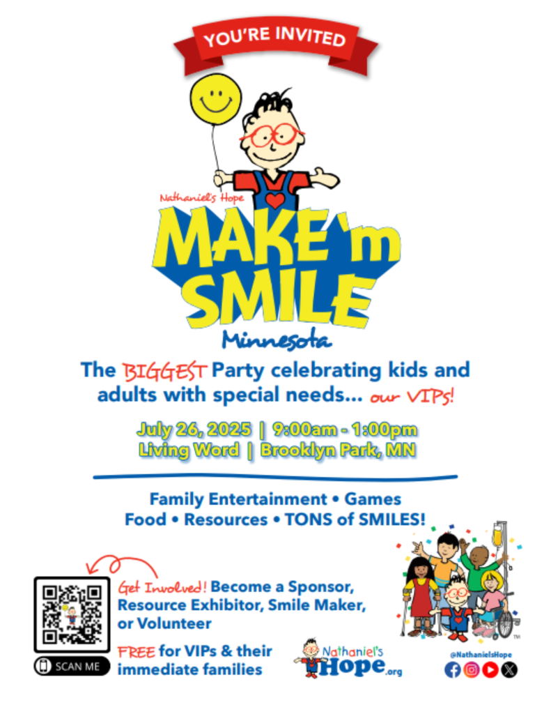 MAKE 'm SMILE Minnesota - Promotional Material - Nathaniel's Hope
