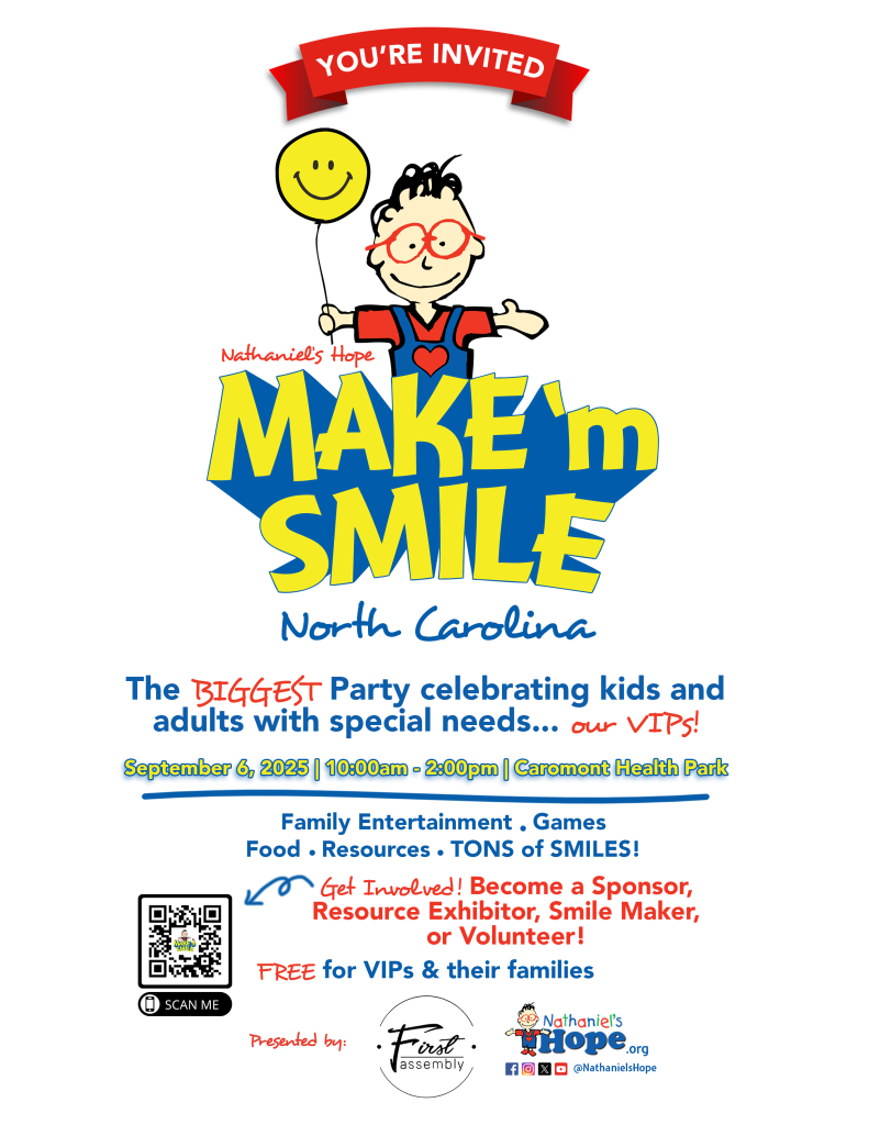 MAKE 'm SMILE North Carolina - Promotional Material - Nathaniel's Hope