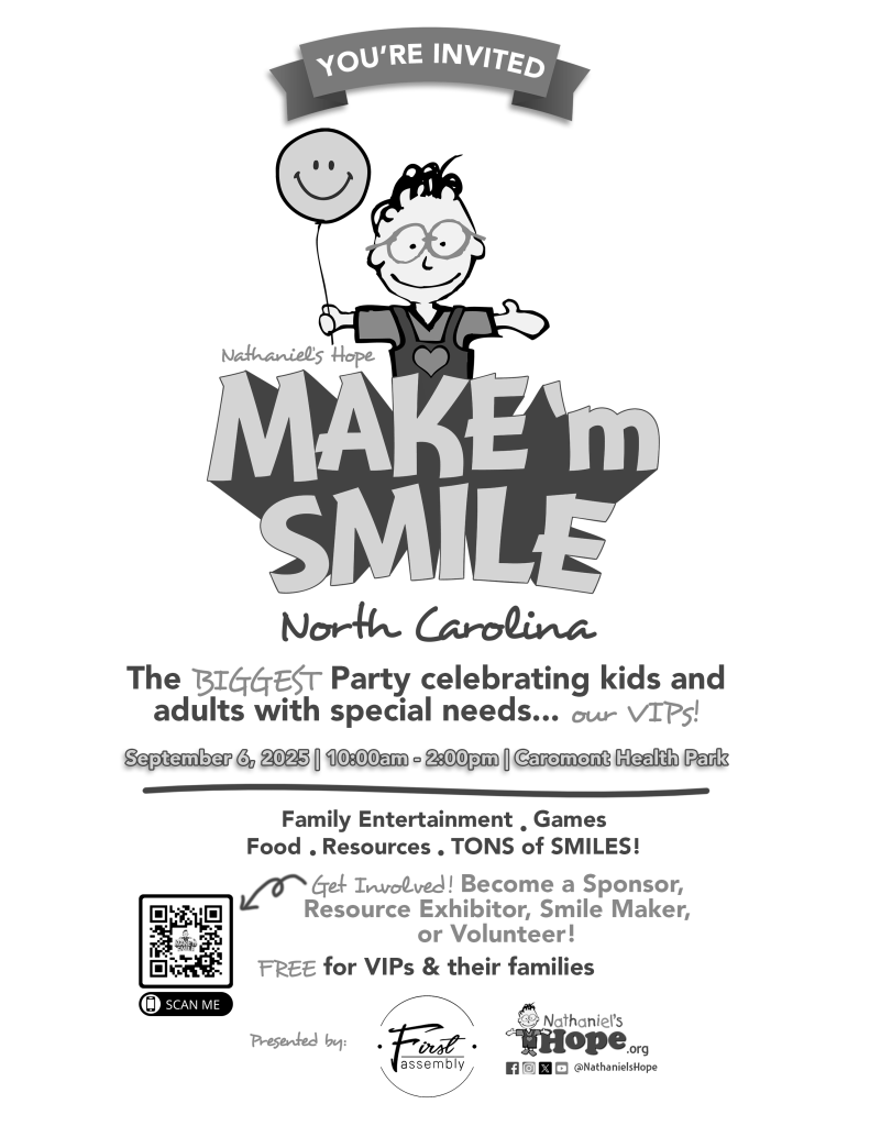 MAKE 'm SMILE North Carolina - Promotional Material - Nathaniel's Hope
