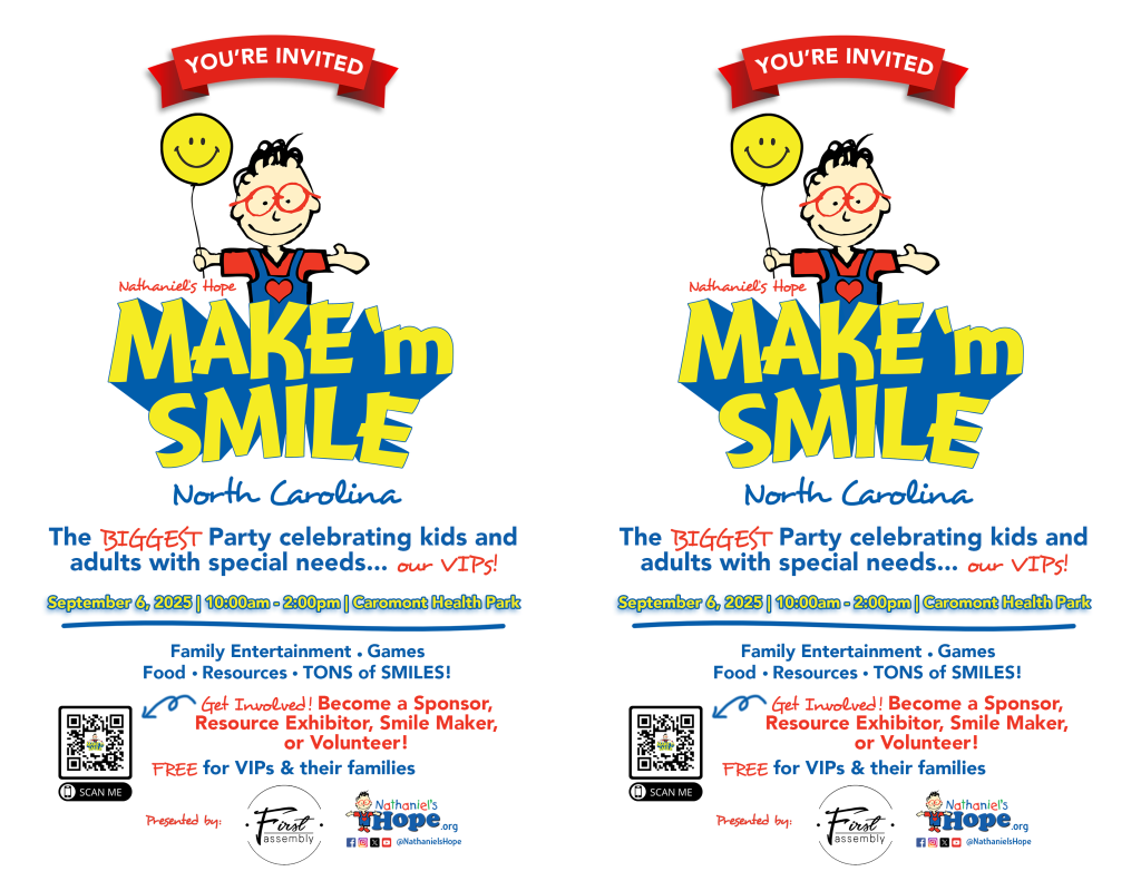 MAKE 'm SMILE North Carolina - Promotional Material - Nathaniel's Hope